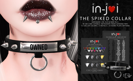 Second Life Marketplace - IN-JOI - The Spiked Collar